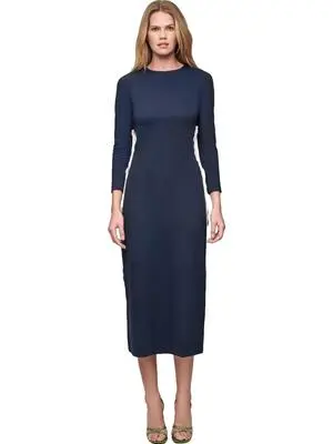 PAULA Eos Midi Dress With Cut-out Openings - Blue