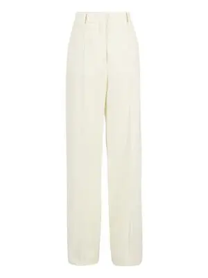 Stella McCartney Straight-leg Wool Trousers - Cream