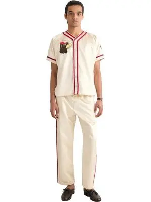 BODE Redtail Baseball Shirt - Cream