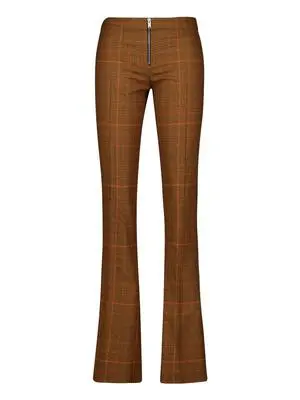 STELLA MCCARTNEY Prince Of Wales Check Slim Fit Wool Trousers