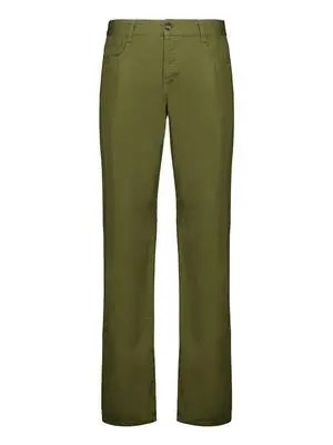 Saint Laurent Relaxed Slim Fit Pants - Green