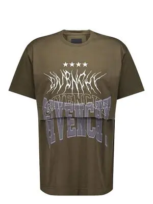 Givenchy Layered Logo T-shirt - Brown