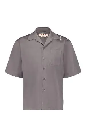 Marni Antique Silver Button-up Shirt - Grey
