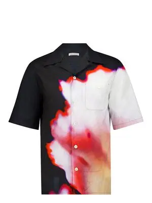 Alexander McQueen Solarised Flower Hawaiian Cotton Shirt - Multicolour