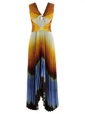 Altuzarra Kalymnos Shibori-Print Maxi Dress Multicolour