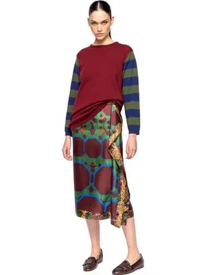 PAULA Matilda Cabernet Knitted Long-sleeved Top - Red