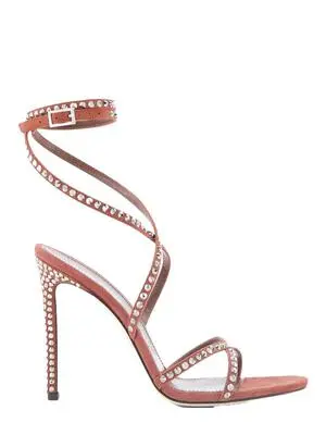 Paris Texas Holly Zoe 105mm Leather Sandals - Brown
