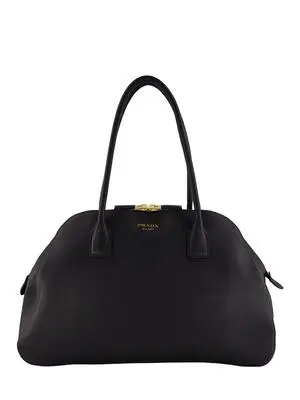 Prada Leather Tote Bag Black