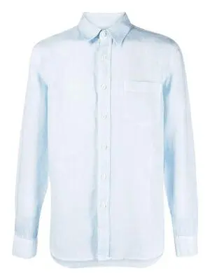 120% Lino Linen Regular Fit Shirt Grey