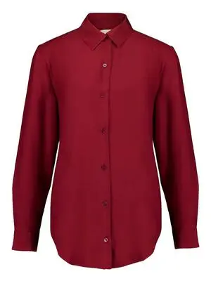 PAULA Ametista Cabernet Silk Shirt