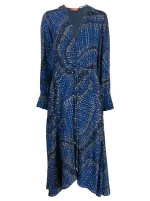 Altuzarra Mila Midi Dress - Blue