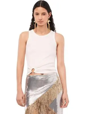 PACO RABANNE Tank Top With Piercing Detail