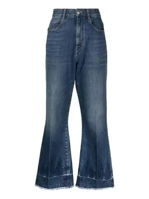 Stella McCartney Flared Mid-Rise Jeans Blue