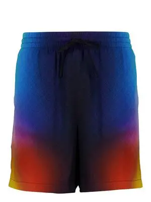 Casablanca Gradient Silk Shorts - Multicolour