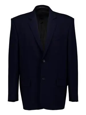 Balenciaga Single-breasted Blazer - Blue