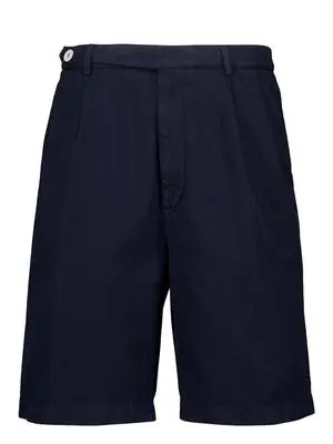 Brunello Cucinelli Tailored Cotton Bermuda Shorts Blue