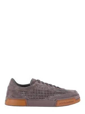 Dolce & Gabbana Suede Portofino Yacht Sneakers - Grey