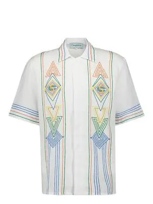 CASABLANCA Le Fil De La Musique Linen Shirt