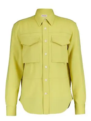 Alexander McQueen Wool Military Shirt - Yellow