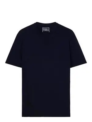 Fedeli Gary Cotton T-shirt - Blue