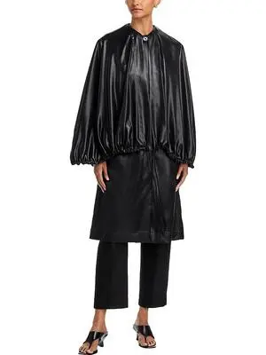 TOTEME Detachable Cape Evening Coat Black