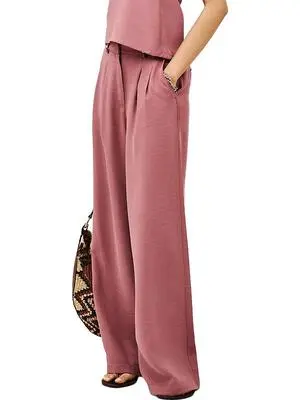 Ba&sh Ba & Sh Deana Wide Leg Trousers Pink