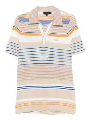 Lacoste Striped Polo Shirt - Neutrals