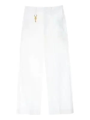 Carven Wide Straight-leg Trousers - Neutrals