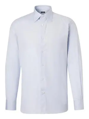Zegna Cotton-blend Shirt - Blue