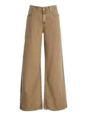 Citizens Of Humanity Nora Low-rise Linen Trousers - Neutral