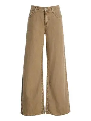 Citizens Of Humanity Nora Low-rise Linen Trousers - Neutral