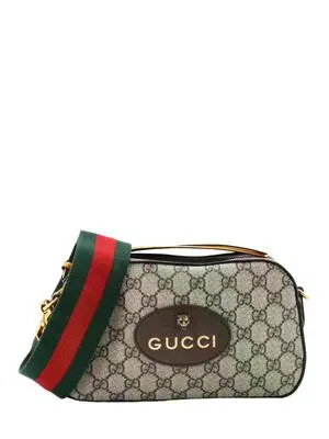 Gucci Neo Vintage Camera Messenger Bag Gg Coated Canvas - Brown