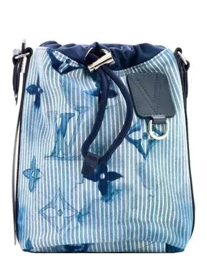 LOUIS VUITTON Sac Marin Bb Bucket Bag Monogram Watercolor Stripes Denim Limited Edition - Blue