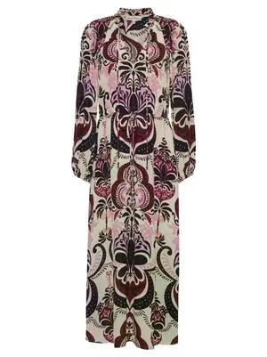 Cara Cara Geometric-print Day Dress - Neutrals