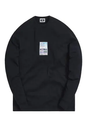 Kith Paris Stamp Long Sleeve Tee Shirt - Black