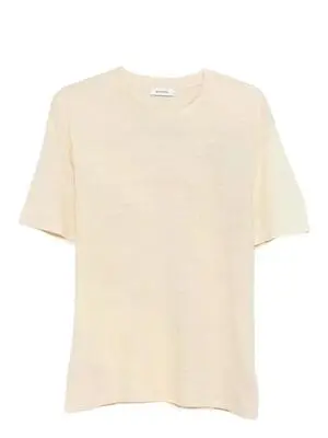 Sandro Linen T-shirt - Neutrals