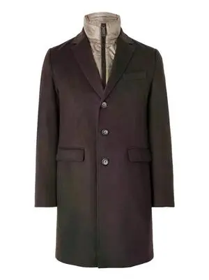 Herno Single-Breasted Coat Brown