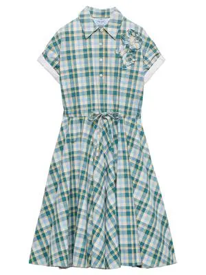 Prada Cotton Shirt Dress - Neutral