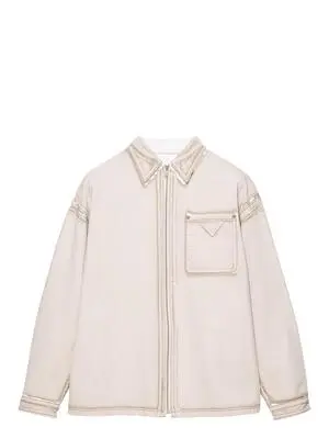 Prada Denim Printed Shirt - Brown