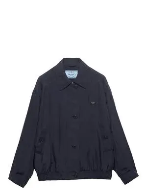 Prada Silk Bomber Jacket - Blue