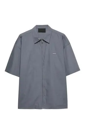 Prada Technical-cotton-blend Shirt - Grey