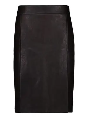 SALVATORE FERRAGAMO Midi Leather Skirt