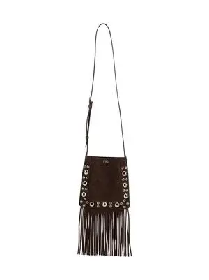 Valentino Garavani Nellcôte Suede Crossbody Bag - Brown
