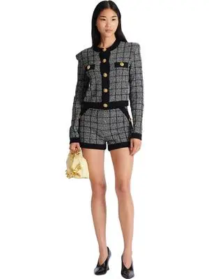 Balmain Light Tweed Cardigan - Black