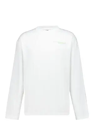 Casablanca White Glitch Orchid Long-sleeve T-shirt - Multicolour