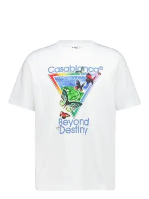 Casablanca White Beyond Destiny Tennis Club T-Shirt Multicolour