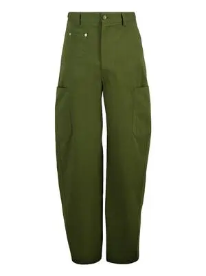 Givenchy Cotton Twill Cargo Trousers Green