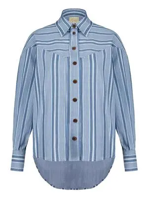 PAULA Brenda Denim Stripes Overshirt