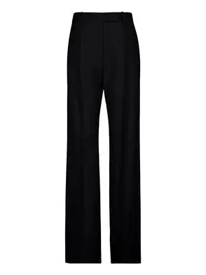 TOM FORD Wool Straight-leg Trousers - Black