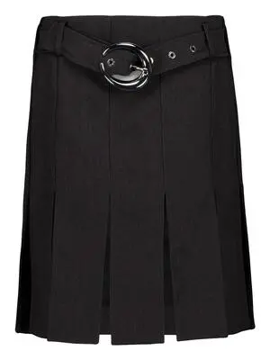PACO RABANNE Pleated Mini Skirt With Belt